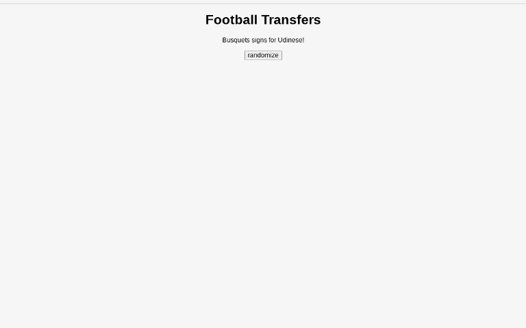 Football Transfers ― Perchance Generator
