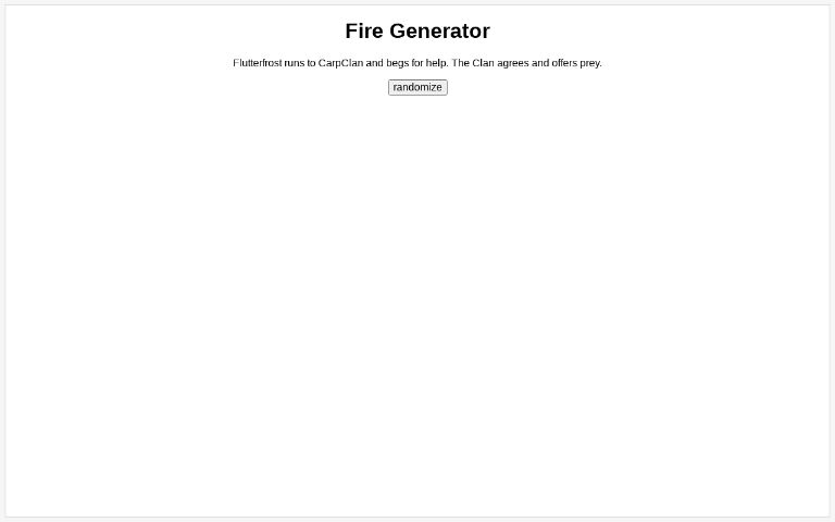 Fire Generator