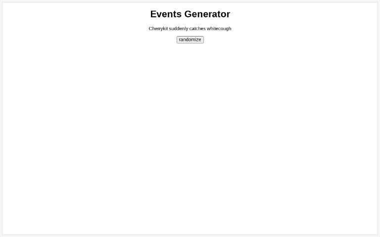 Events Generator