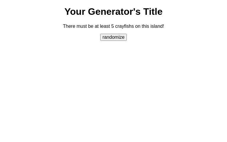 Minimal ― Perchance Generator