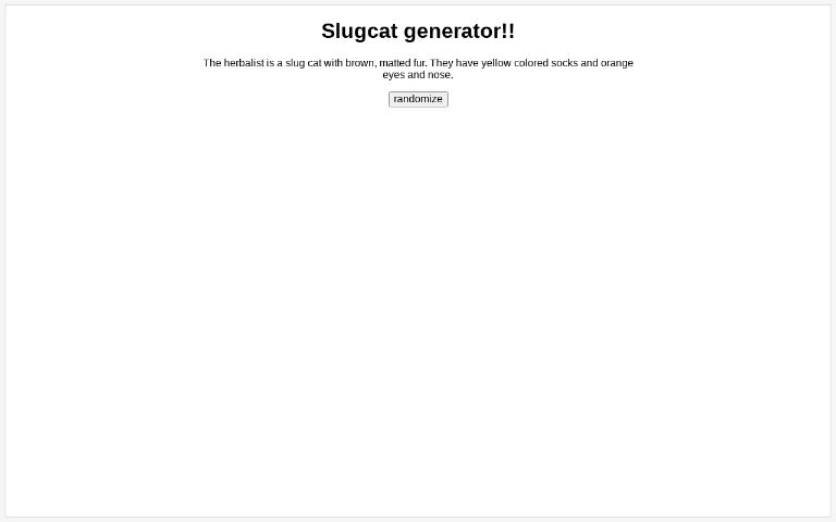 Slugcat generator!!