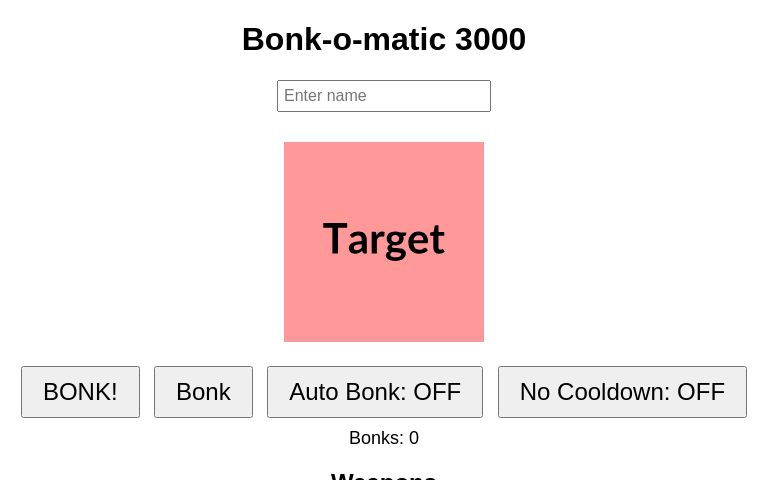 Bonk-o-matic 3000 ― Perchance Generator