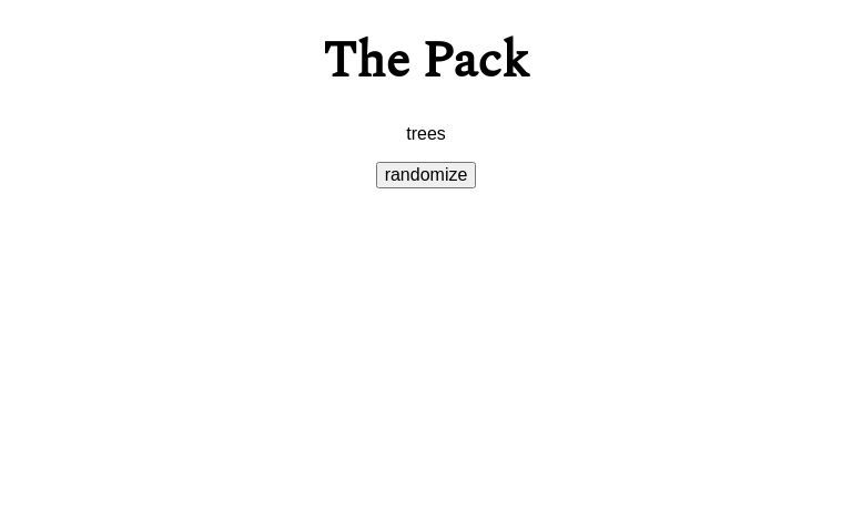 The Pack ― Perchance Generator