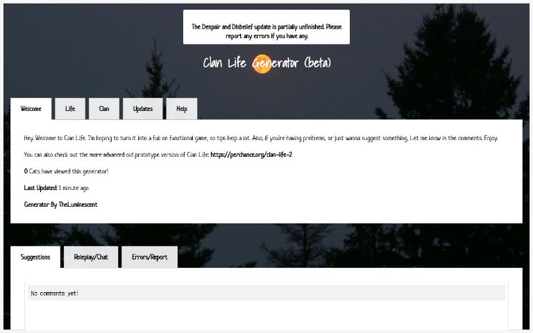 Clan Life Generator (beta)