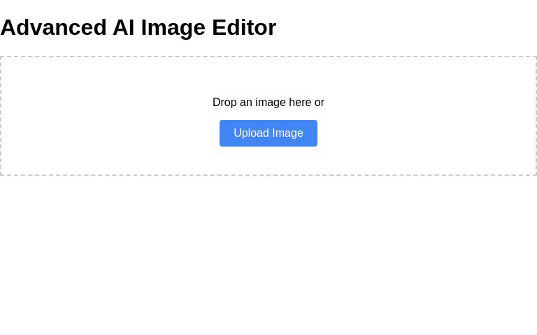 Advanced AI Image Editor ― Perchance Generator