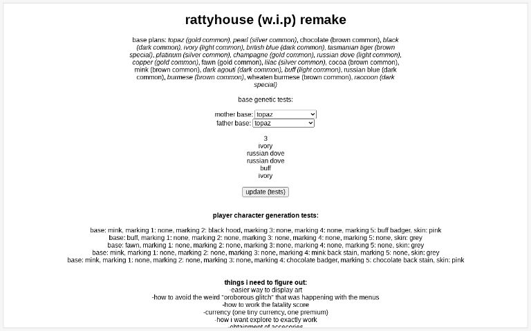 rattyhouse (w.i.p) remake ― Perchance Generator