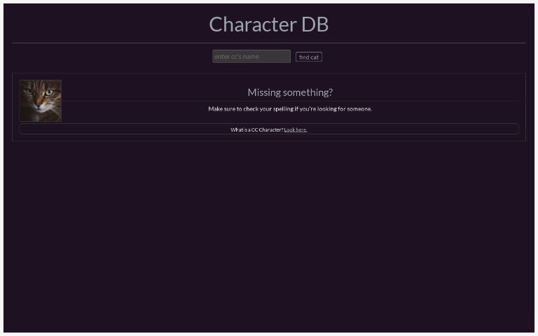 Character DB ― Perchance Generator