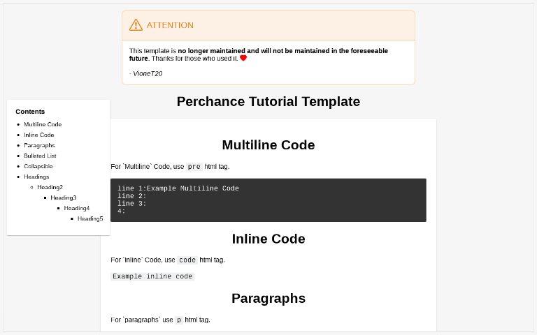 Perchance Tutorial Template ― Perchance Generator