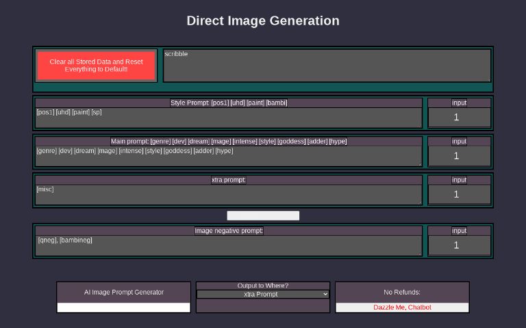 Direct Image Generation