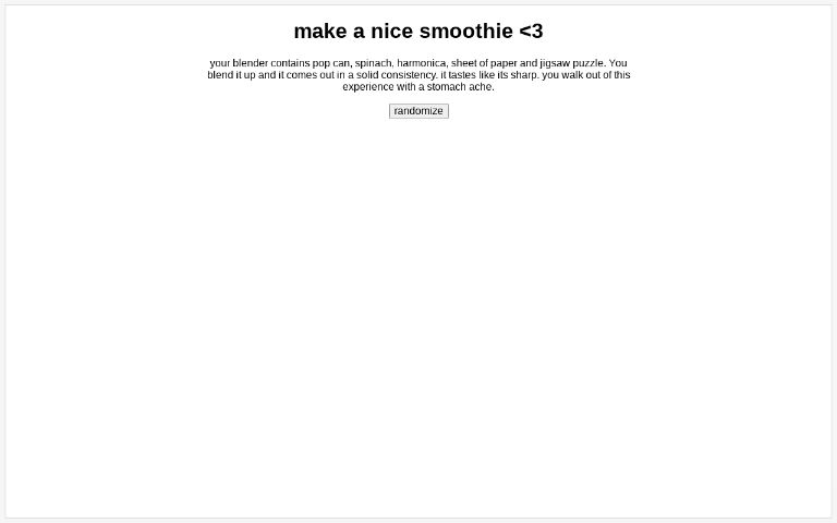 make a nice smoothie