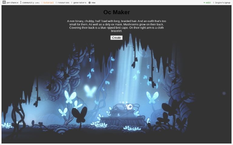 Oc Maker ― Perchance Generator