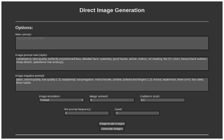 Direct Image Generation