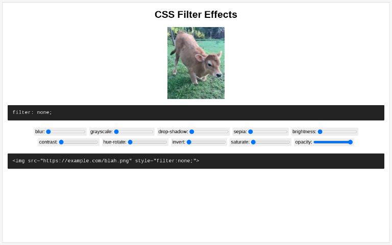 CSS Filter Effects ― Perchance Generator