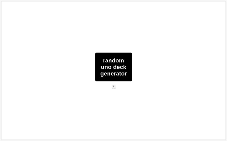 random uno deck generator