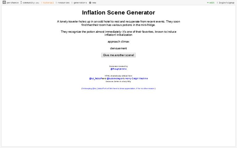 Inflation Scene Generator