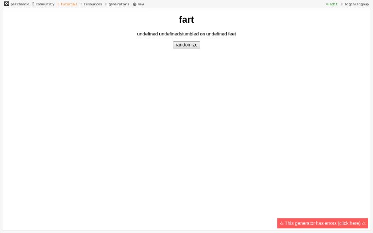 fart ― Perchance Generator