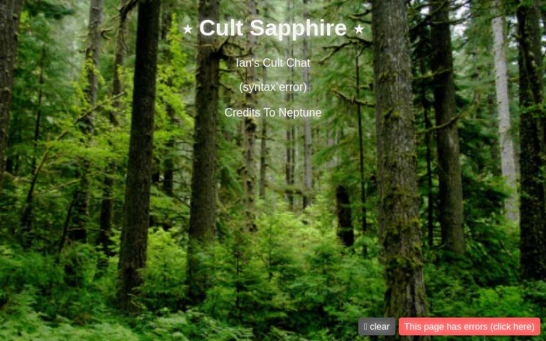 ⋆ Cult Sapphire ⋆ ― Perchance Generator