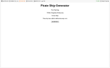 Pirate Ship Generator