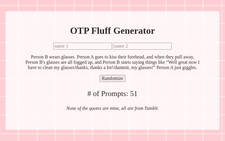 OTP Fluff Generator