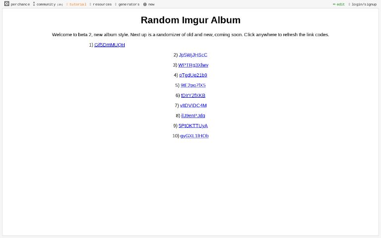 Random Imgur Album ― Perchance Generator