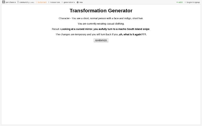 Transformation Generator