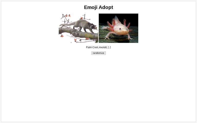 Emoji Adopt ― Perchance Generator