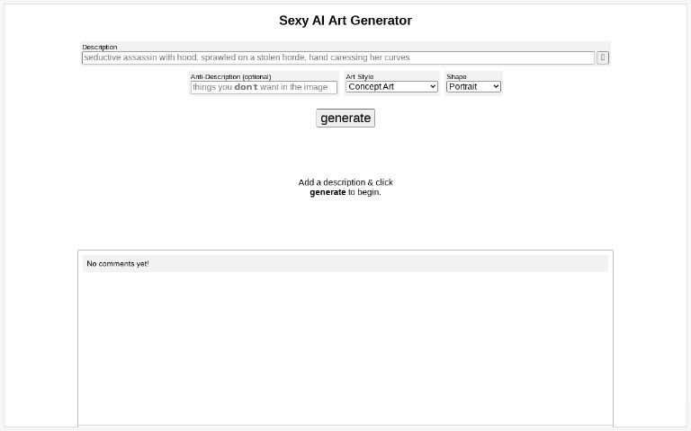 Sexy AI Art Generator ― Perchance