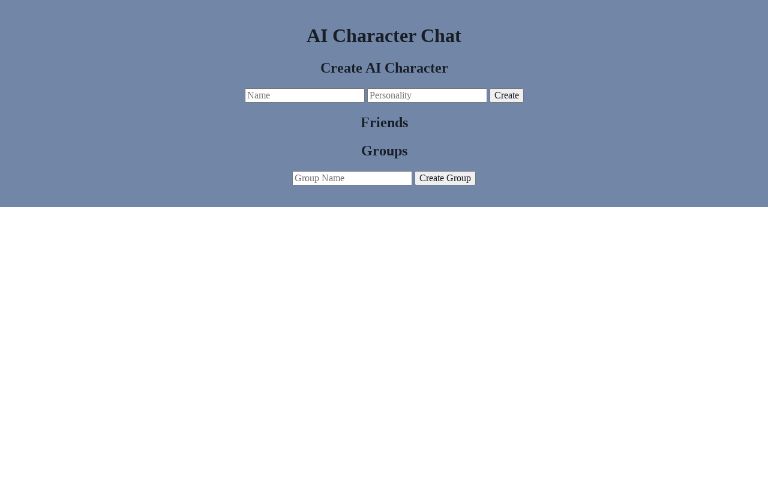 AI Character Chat