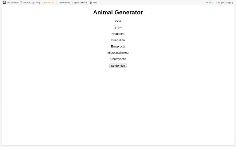 Animal Generator