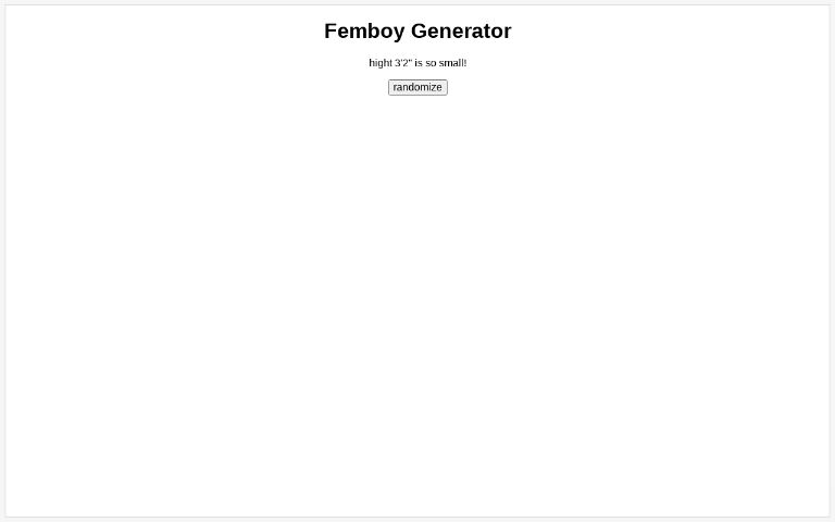 Femboy Generator
