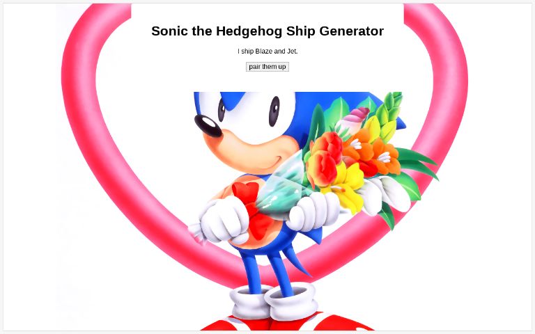 Sonic the Hedgehog Ship Generator