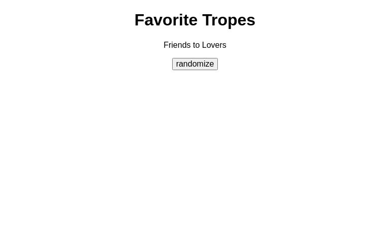 Favorite Tropes ― Perchance Generator