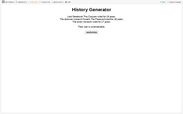 History Generator
