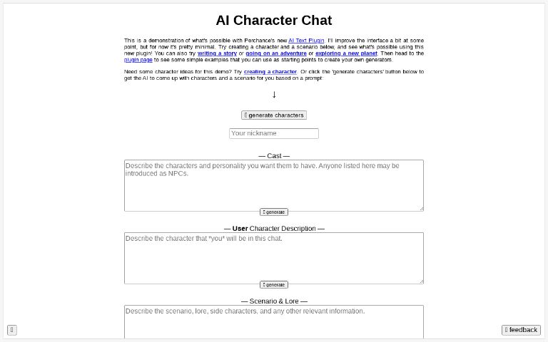 AI Chat & Roleplay (free, no sign-up, fast, unlimited)