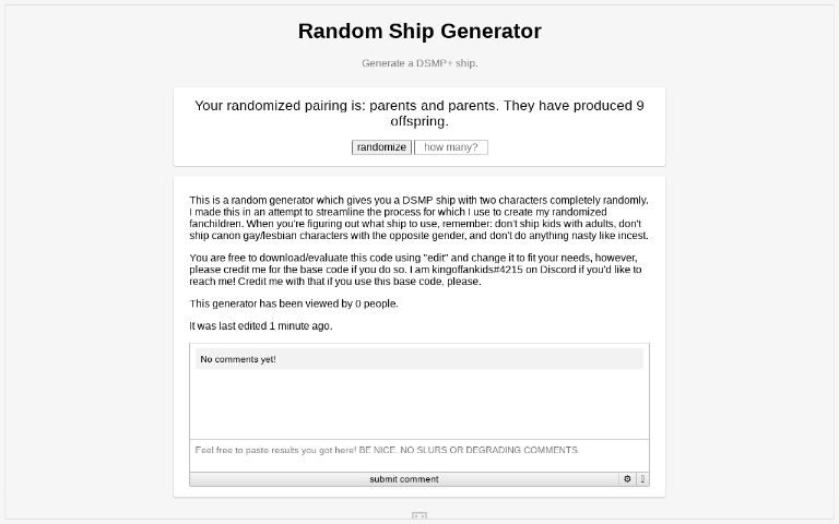 Random Ship Generator