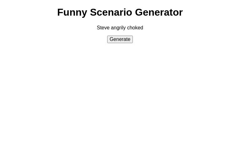 Funny Scenario Generator