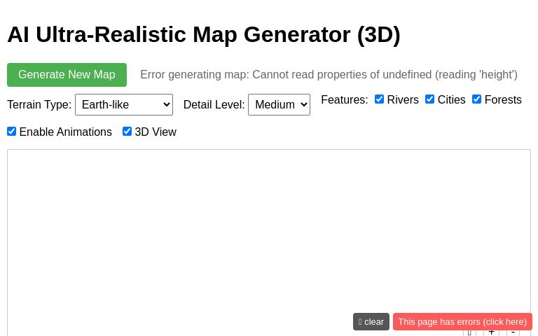 AI Ultra-Realistic Map Generator (3D)
