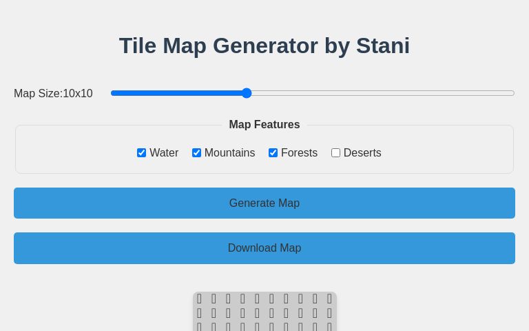 Tile Map Generator by Stani