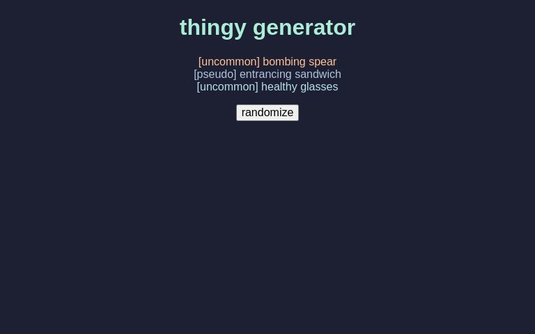 thingy generator