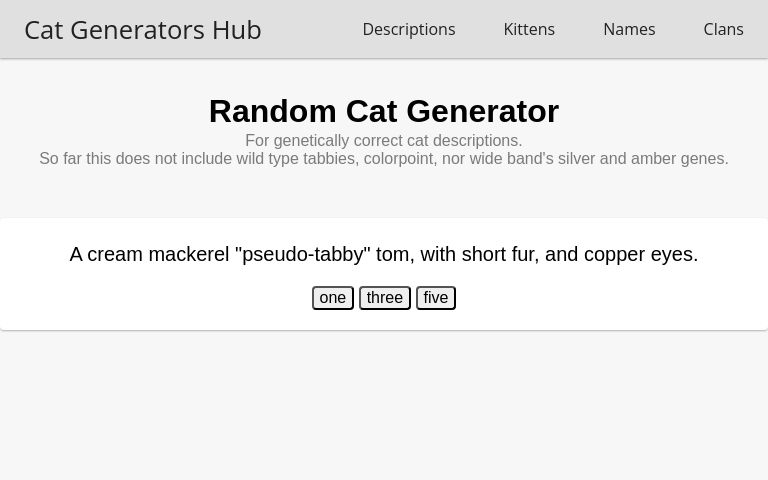 Random Cat Generator