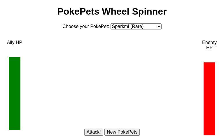 PokePets Wheel Spinner ― Perchance Generator