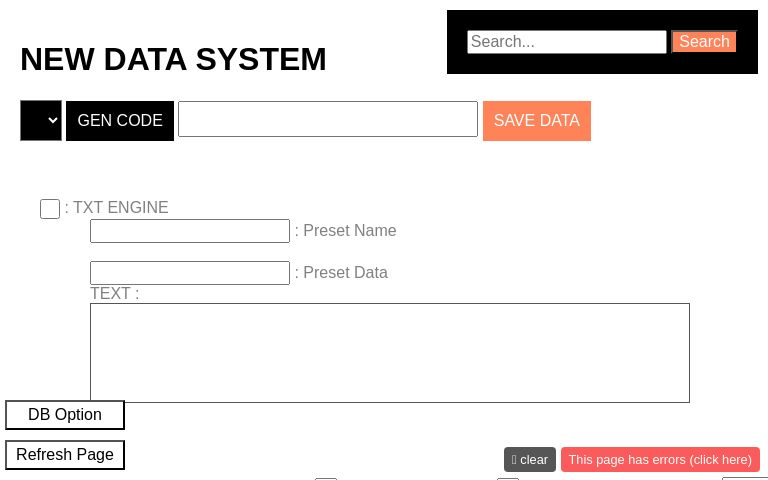 NEW DATA SYSTEM ― Perchance Generator