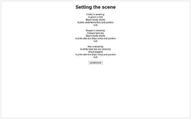 Setting the scene ― Perchance Generator