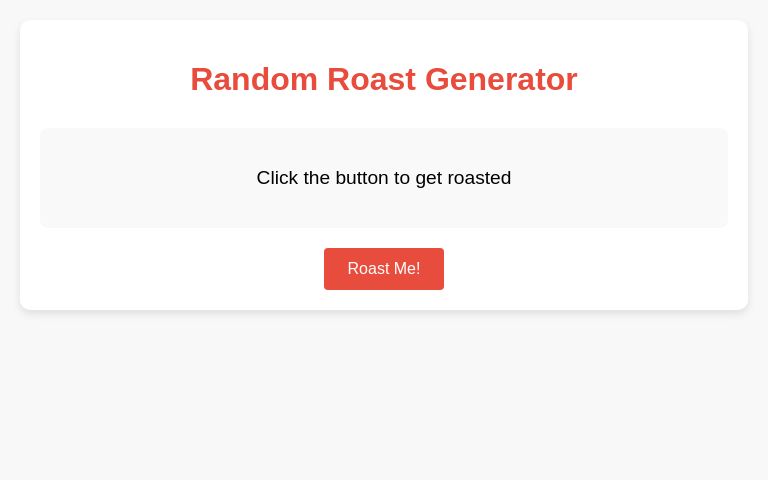 Random Roast Generator