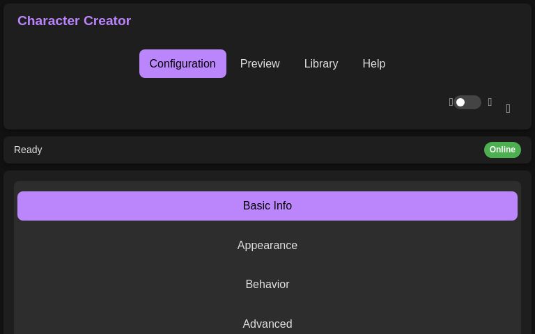 Character Creator Documentation ― Perchance Generator