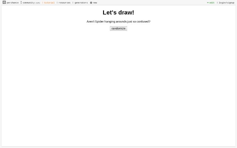 Let's draw! ― Perchance Generator