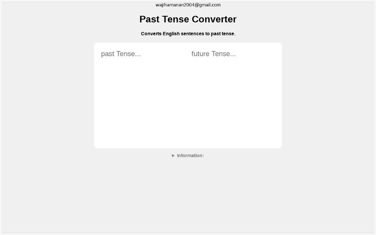 future Tense Sentence Converter ― Perchance Generator