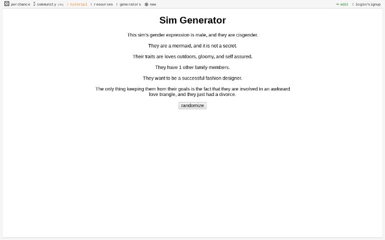 Sim Generator