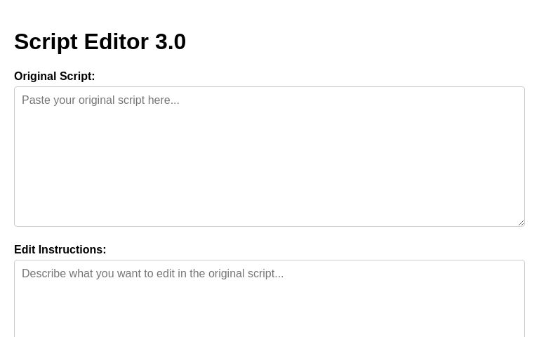 Script Editor 3.0 ― Perchance Generator