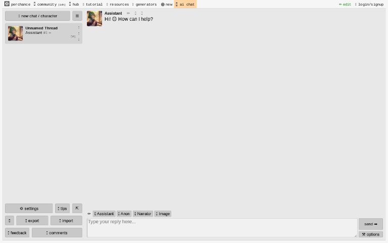 AI Character Chat (online, free, no sign-up, unlimited)